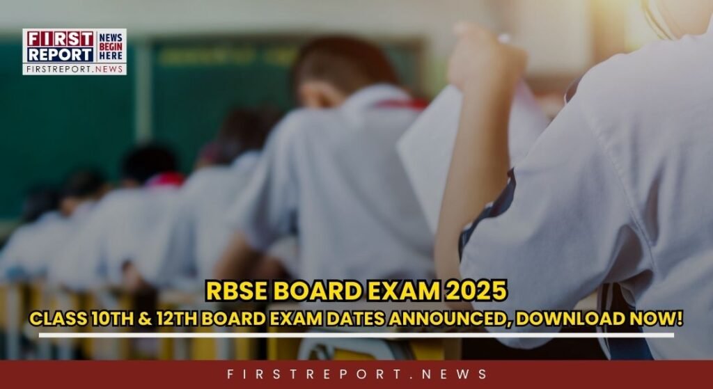 RBSE Class 10th & 12th Board Date Sheet 2025 Announced, Download Now!