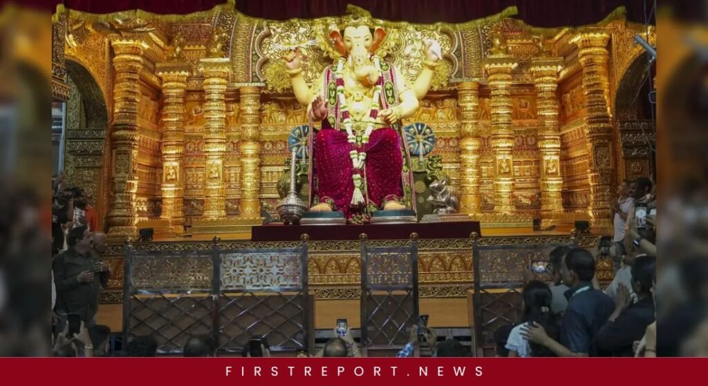 Lalbaugcha Raja 2025: First Look of Mumbai's Lalbaugcha Raja Idol Revealed